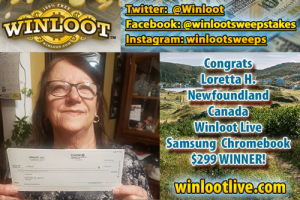 Winloot Winner Spotlight – Loretta H. of Newfoundland, Canada – Winloot ...