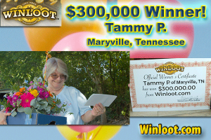 Beginners Luck Pays Big for $300,000 Winloot Winner! – Winloot Winners